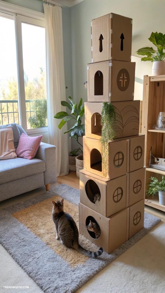 10 Insanely Cool DIY Cat Tower Ideas To Make Your Kitty Purr with Joy ...