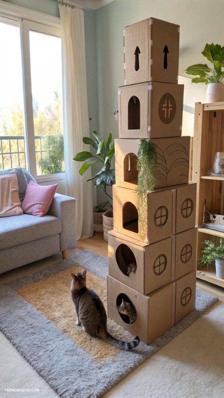 10 Insanely Cool DIY Cat Tower Ideas To Make Your Kitty Purr with Joy ...