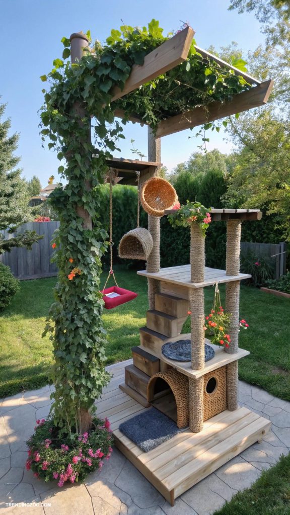 10 Brilliant Outdoor Cat Playground Ideas to Keep Your Kitty Active