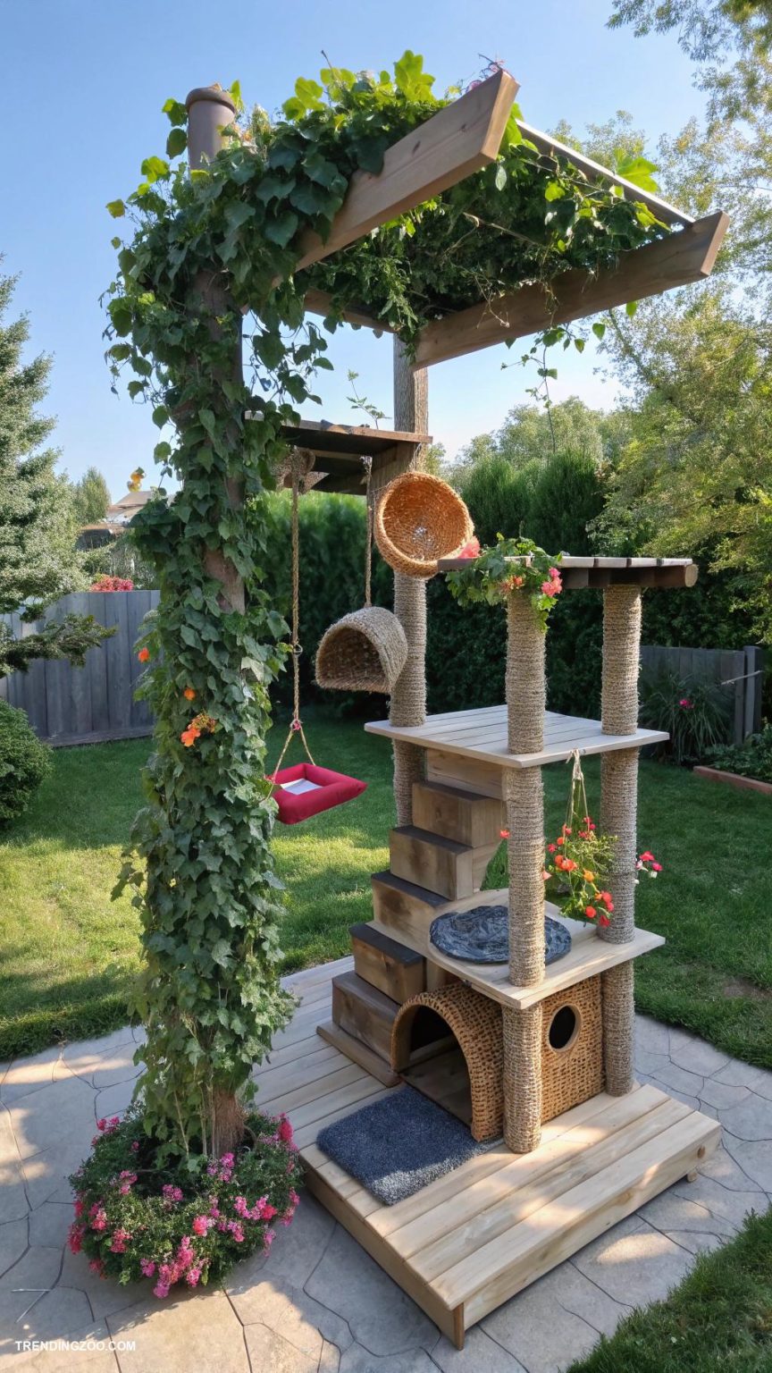 10 Brilliant Outdoor Cat Playground Ideas to Keep Your Kitty Active